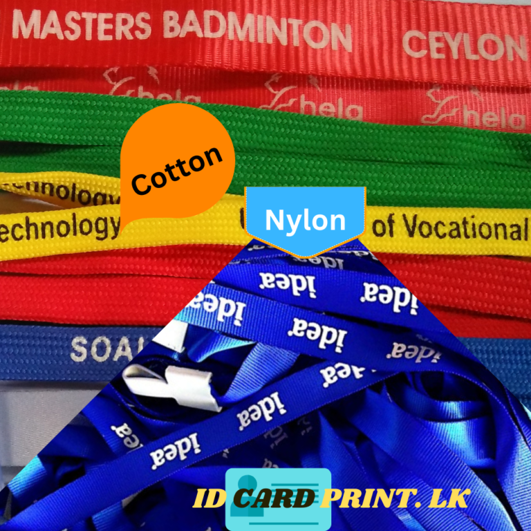 Cotton/Nylon Lanyards with 1 Color Print - High Grade :: ID Card Printing