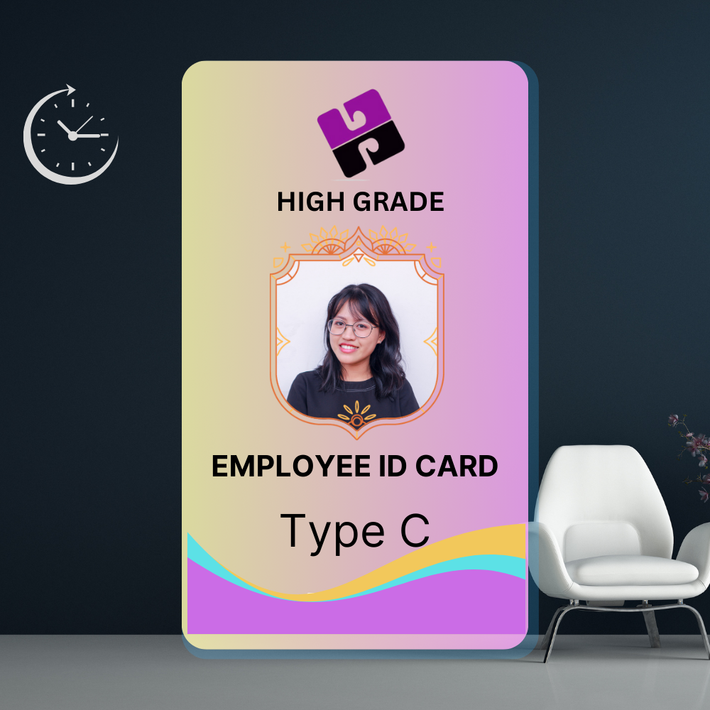 Office ID Card Type C (800 Micron PVC Card) - High Grade :: ID Card ...